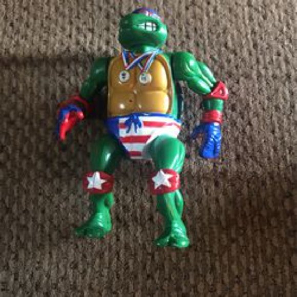 Toys | Vintage Tmnt Raphael Olympic Swimmer Teenage Mutant Ninja ...